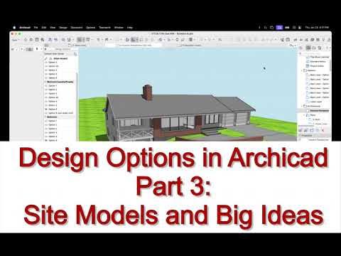 Archicad Tutorial #98: Design Options in Archicad, Part 3 (Site Models & Big Ideas) - YouTube