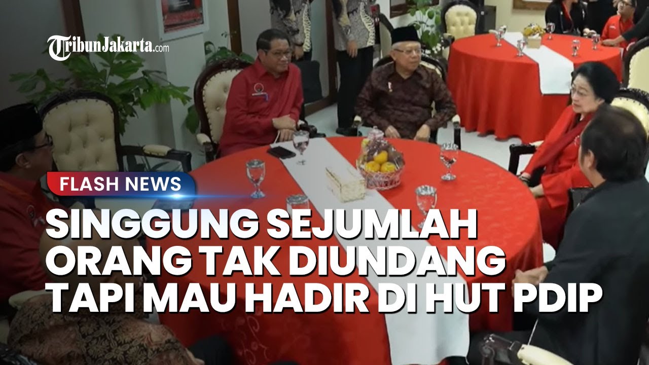 Momen Megawati Sebut Sejumlah Tokoh Yang Tak Diundang Tapi Hadir Di Hut