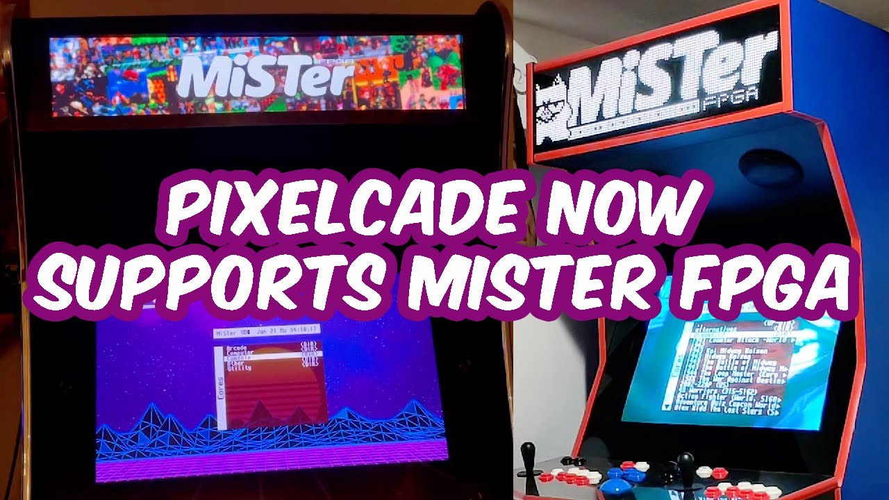 Pixelcade LED and LCD Marquee Support for MiSTer FPGA - YouTube