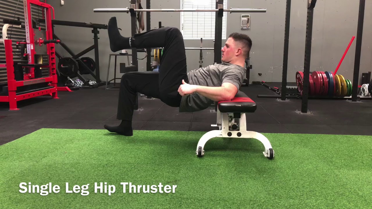 BODYWEIGHT SERIES | SINGLE LEG HIP THRUSTER - YouTube