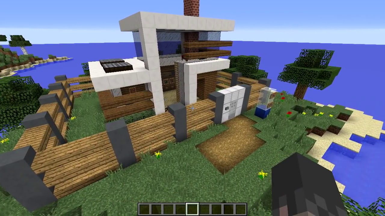 SELF BUILDING MINECRAFT REDSTONE HOUSE! 1.14.3! EASY IN SURVIVAL! - YouTube