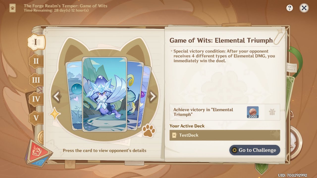 Elemental Triumph | The Forge Realm's Temper: Game of Wits [ Genshin ...