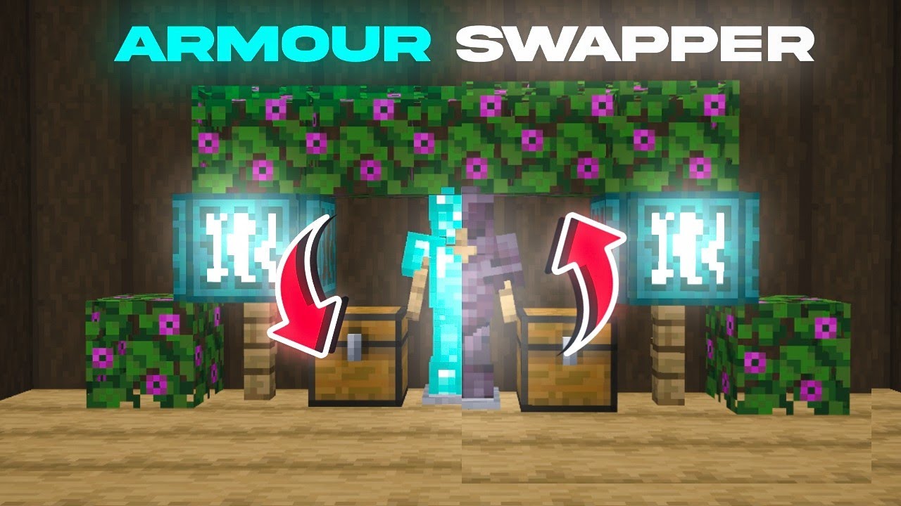 Minecraft armor stand swapper tutorial 🤯 ? #minecraft #minecraftpe # ...
