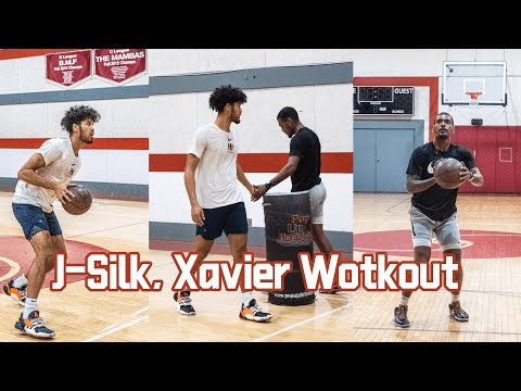 UCLA Guard Jonny Juzang, Clipper G-League Guard Xavier Mayes Workout