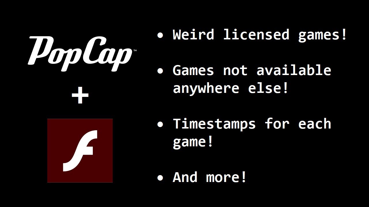 Playing Every Single PopCap Flash Game (with timestamps!) - YouTube