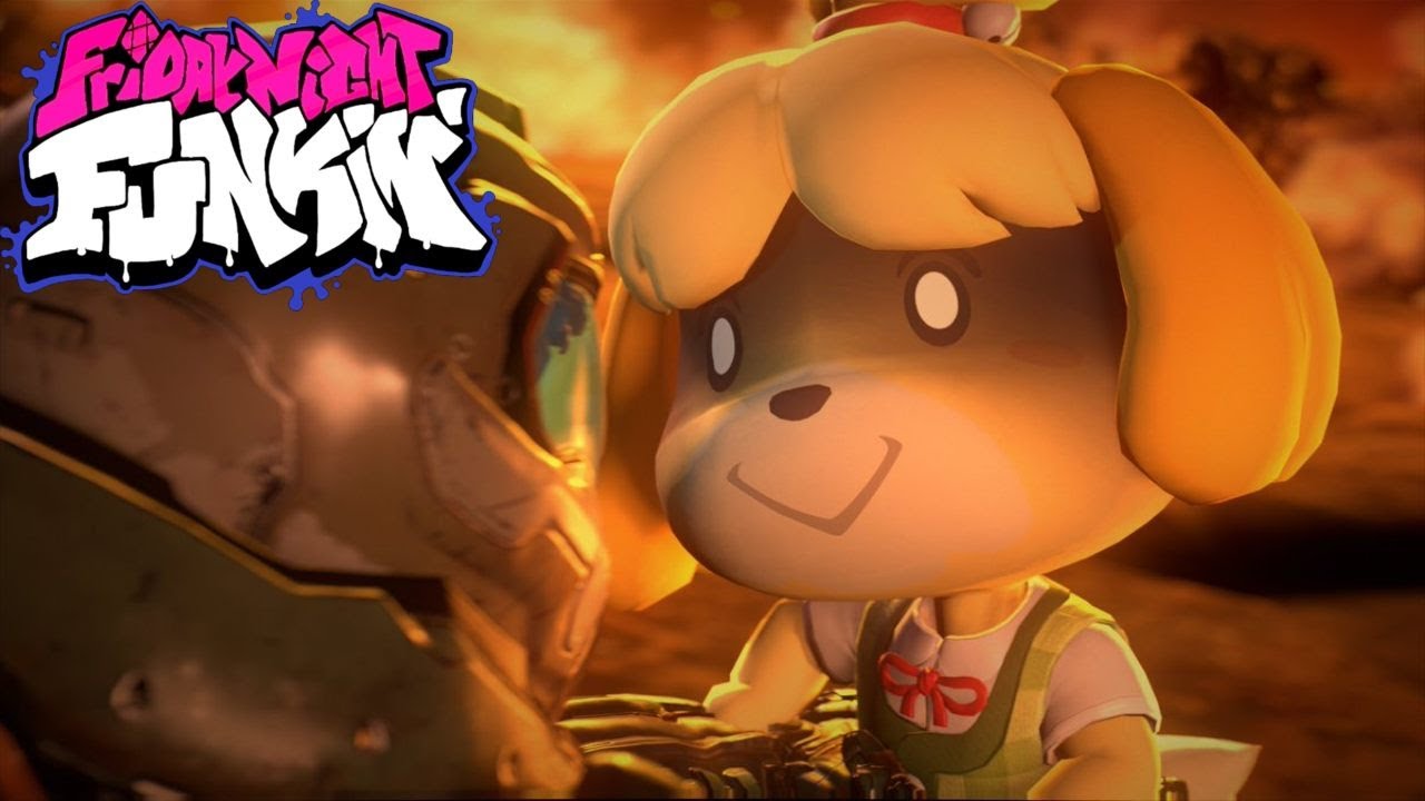 Friday Night Funkin' Mods: Doomguy vs Isabelle - YouTube
