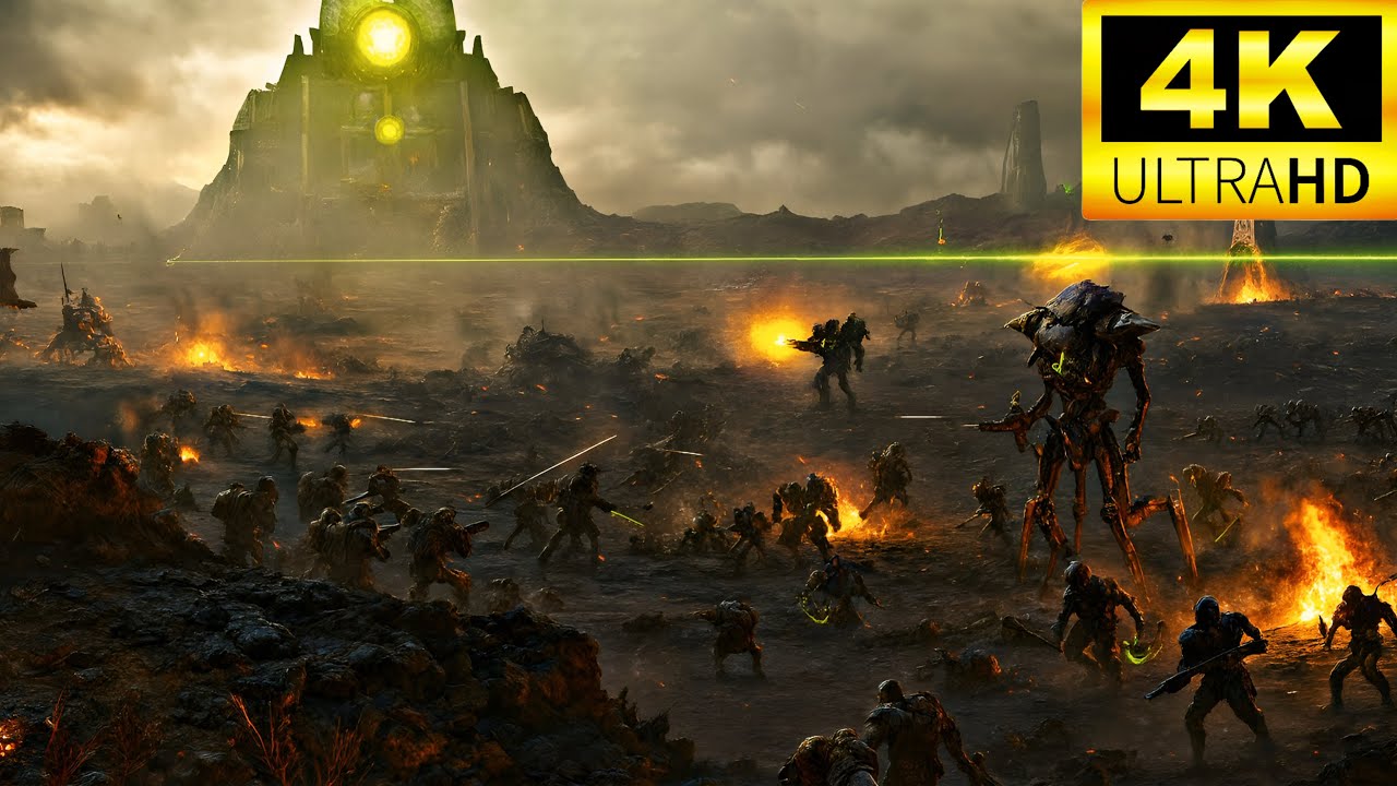 Warhammer 40K Space Marines Vs Necrons Army Battle Scene (2025 ...