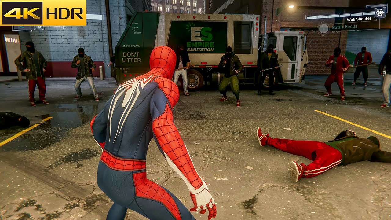 Spider-Man vs Robbers Gameplay - 4K Ultra HD - YouTube