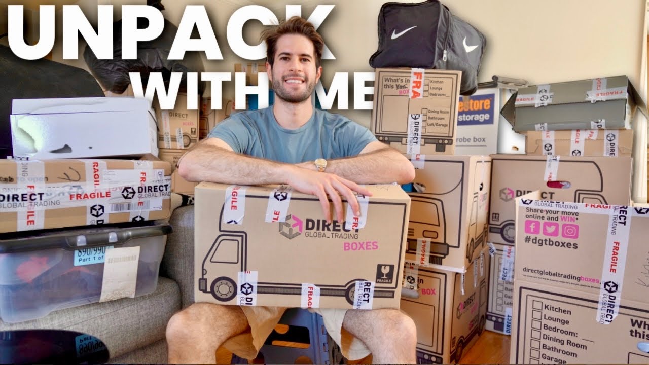Unpack my new apartment with me (vlog) - YouTube