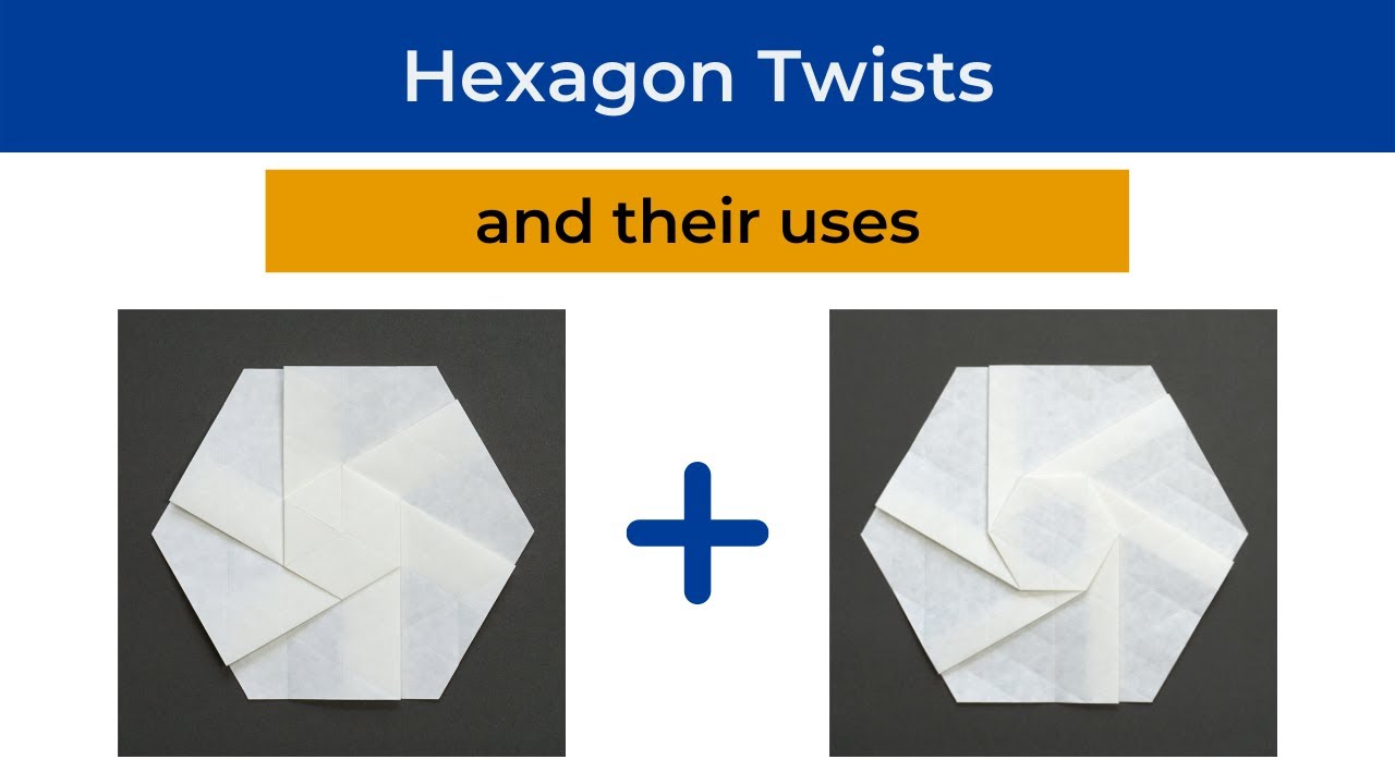 Hexagon Twist tutorial for origami tessellations - YouTube