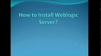 Weblogic Server Administration - YouTube
