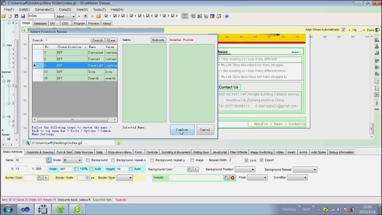A simple Template with SliceMaker Deluxe V3.5 - YouTube