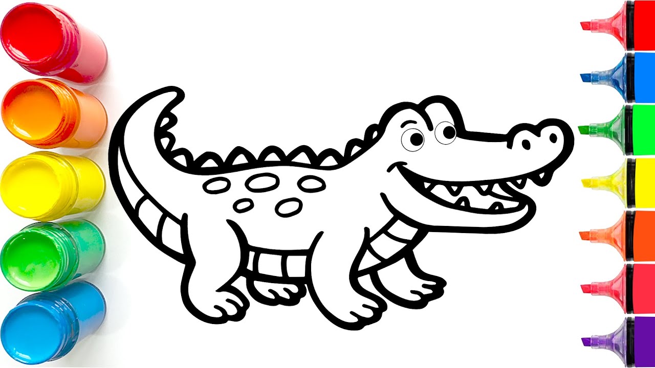 How to Draw a Cute Alligator | Easy Step by Step Tutorial - YouTube
