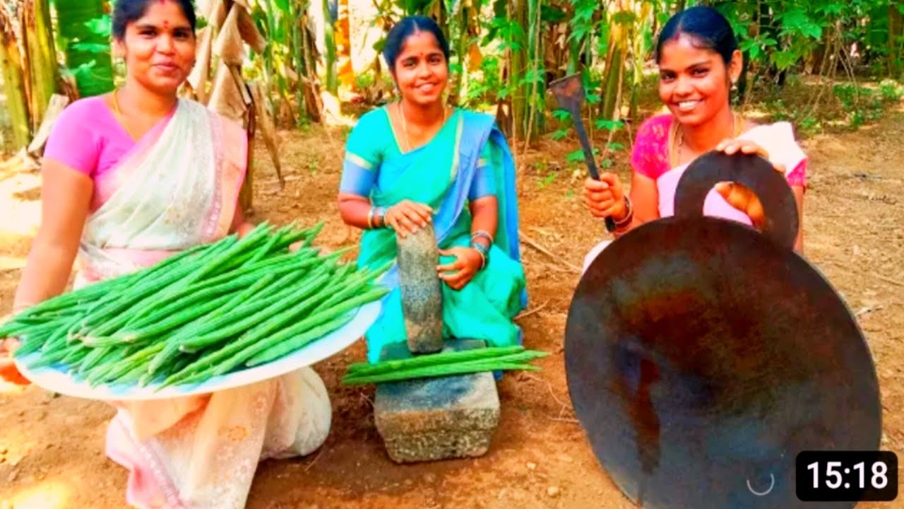 village side yummy rotti roll with drumstick curry by ungal village ...