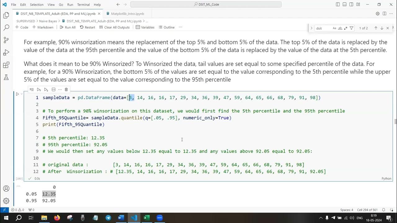 Day 9-Intro to Data Analysis & Preprocessing in Machine Learning - YouTube