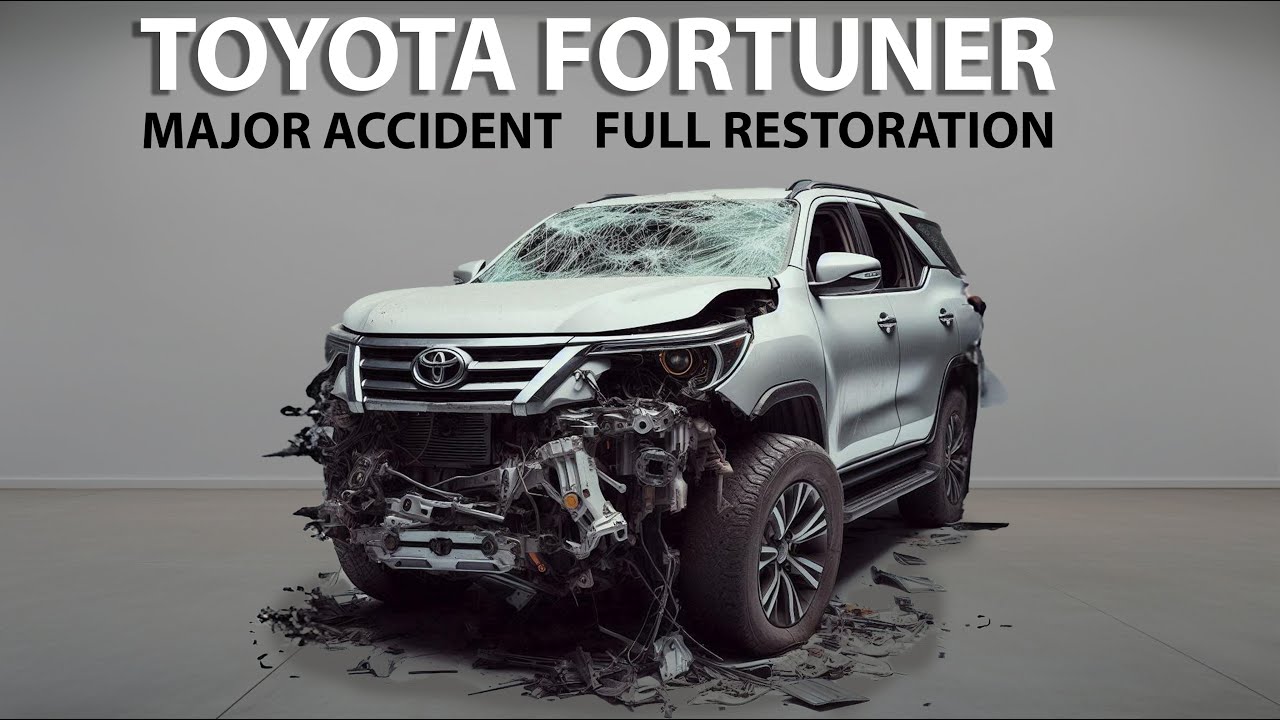Toyota Fortuner Major Accident Repair Full Restoration Process | Sharma ...