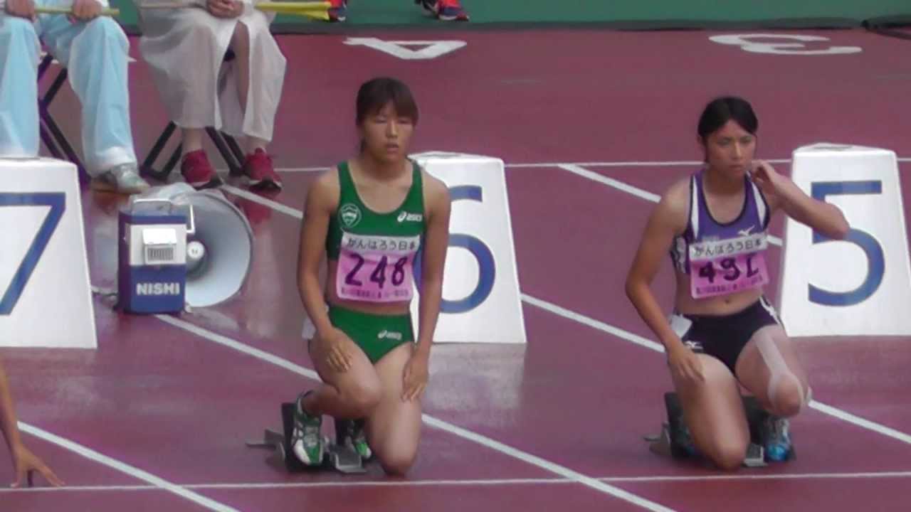 陸上 関東学生新人 Women 100m 予選 4 第24回関東学生新人陸上競技選手権 2013915 Youtube