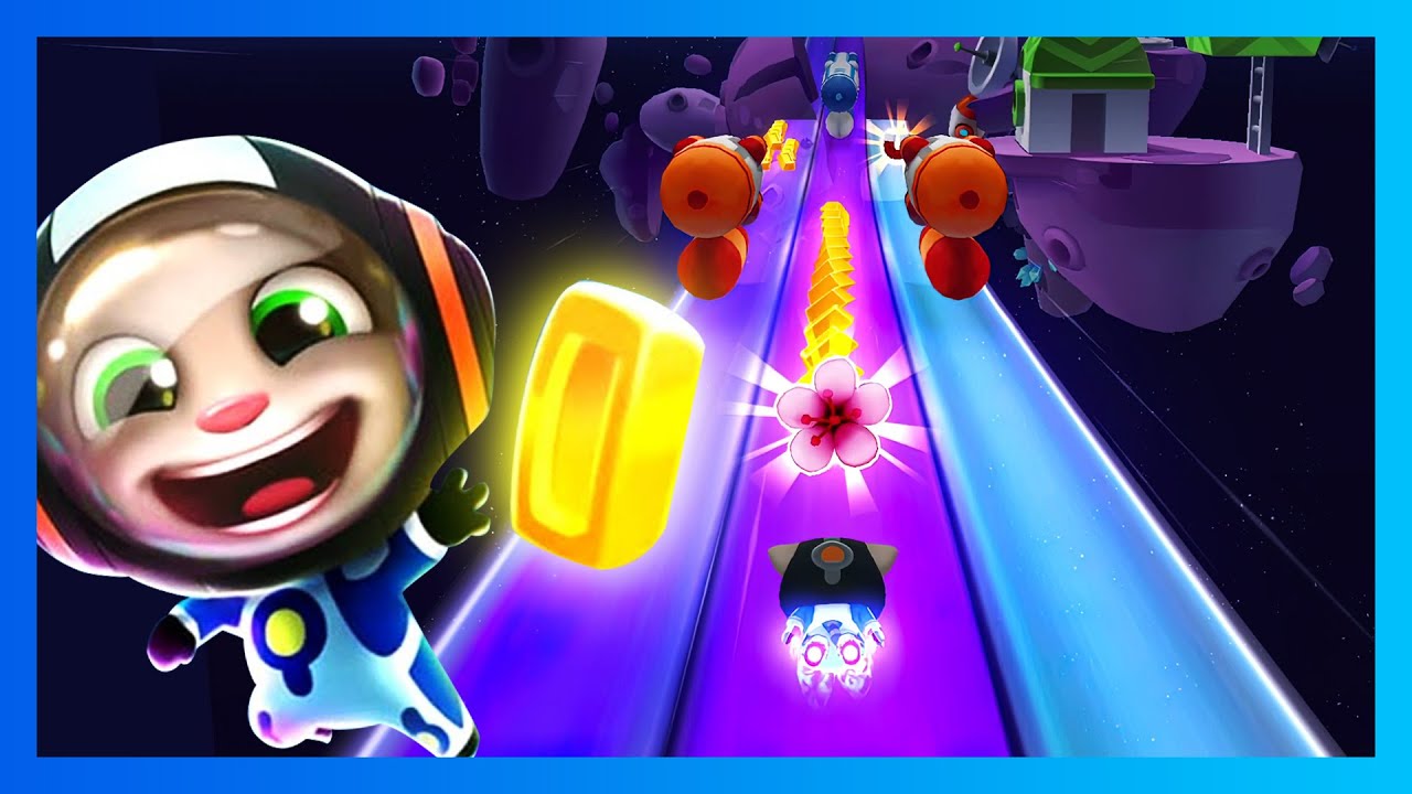 Talking Tom Gold Run: Astronaut Tom Running in Space - YouTube
