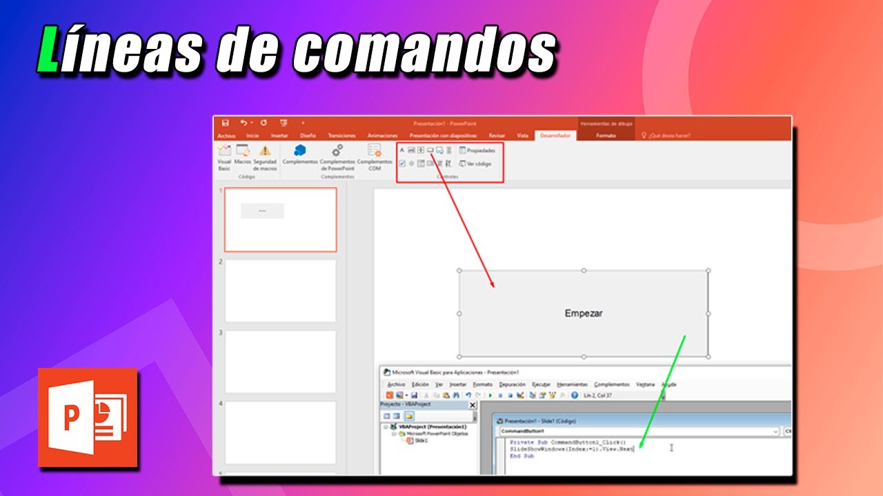 Sexto de Básica | Líneas de comandos, Power Point - YouTube