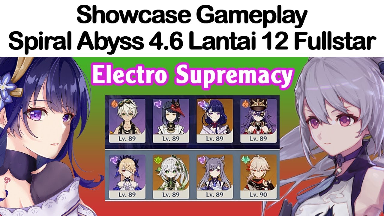 Electro Supremacy! Spiral Abyss 4.6 Floor 12 Fullstar (Genshin Impact 4.6 Indonesia) - YouTube