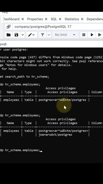 How To Verify After Revoke Grants In Postgresql Best Postgresql Tutorial Shorts Youtube