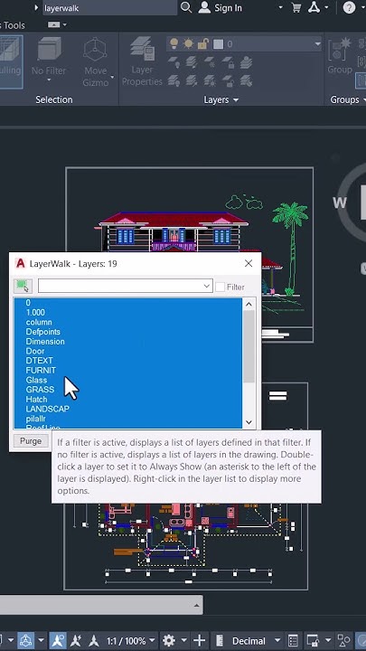Layer Walk in AutoCAD | AutoCAD Layers - YouTube