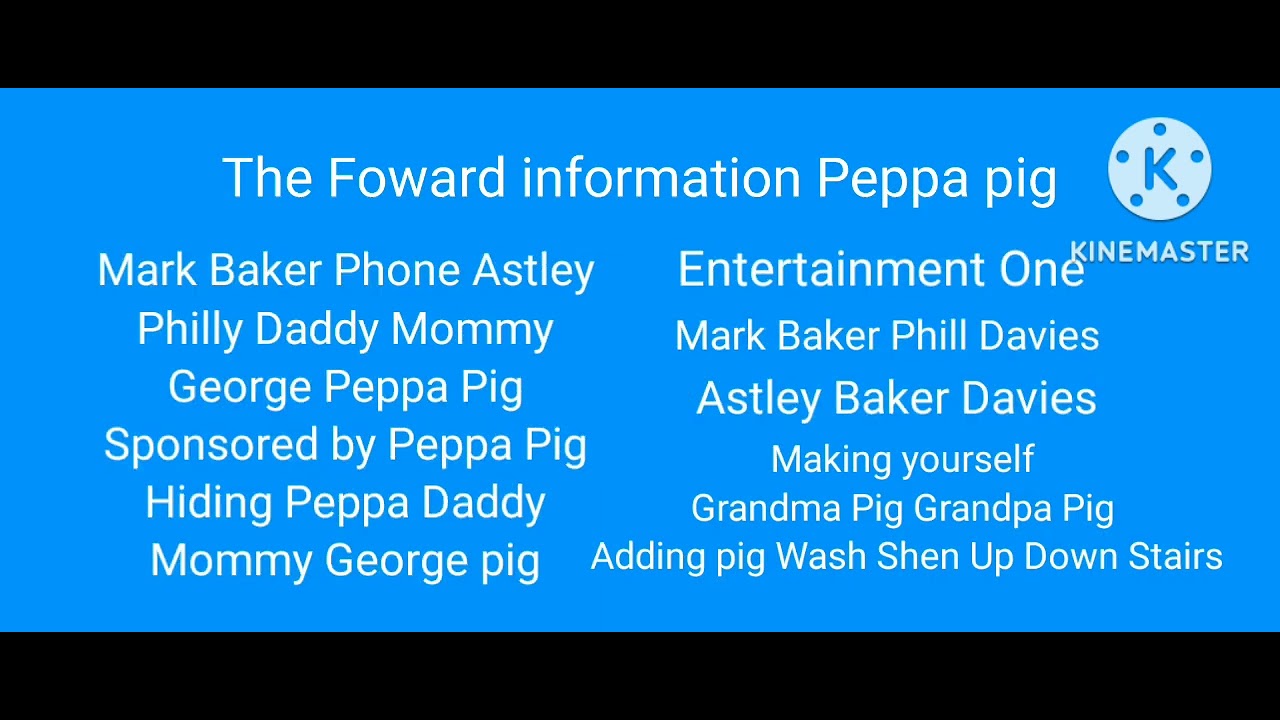 Peppa Pig Tales FINAS Eone Credits - YouTube