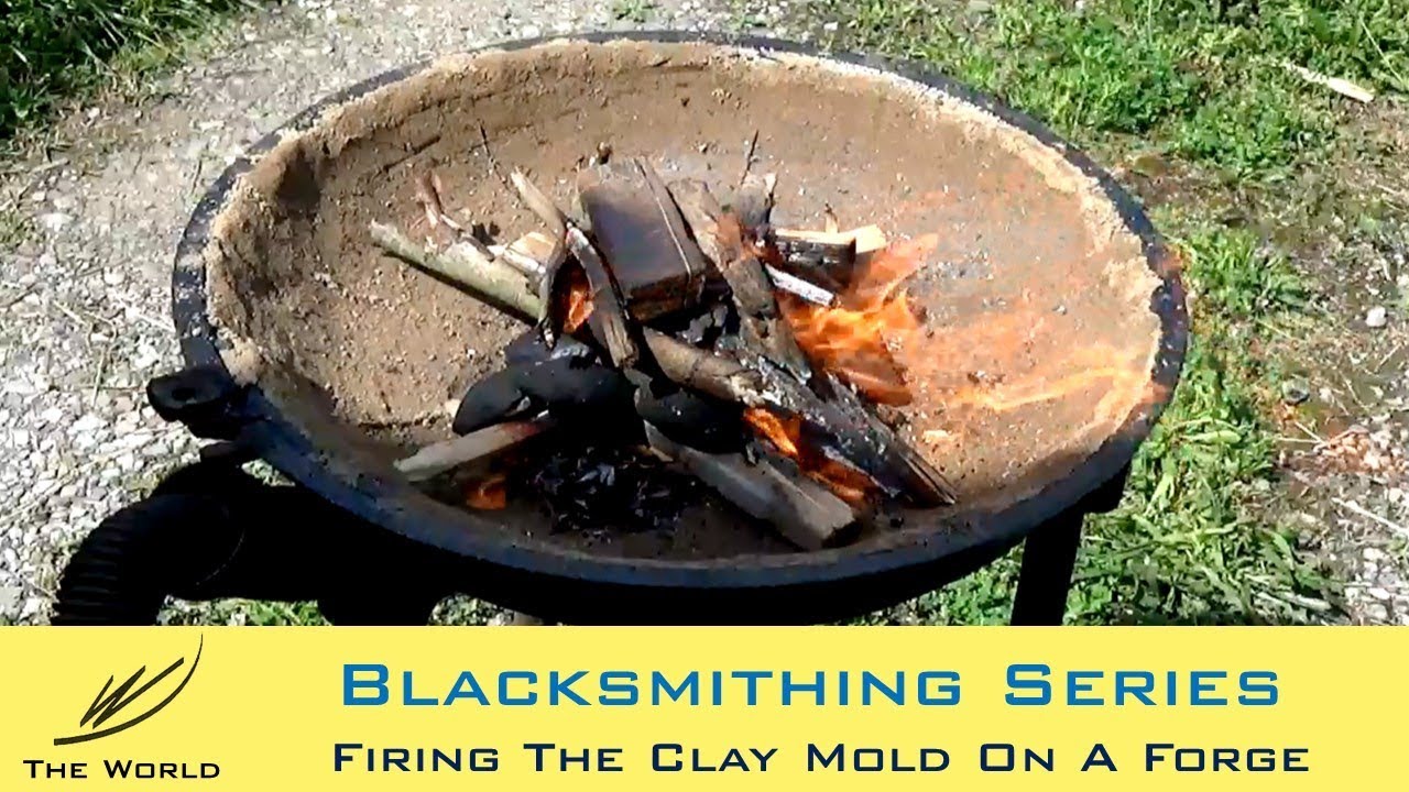 Firing the Forge Clay/Sand Lining - YouTube