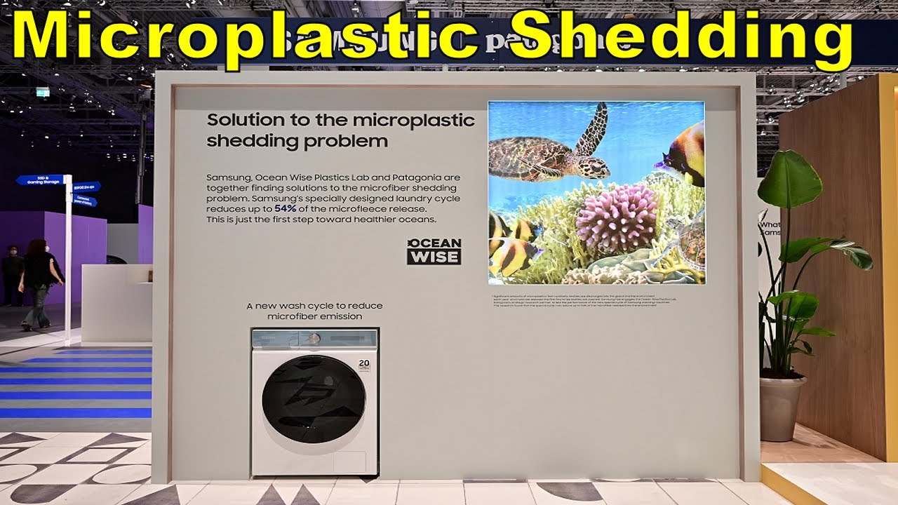Samsung Washing Machine Reduces Microplastic Shedding - YouTube