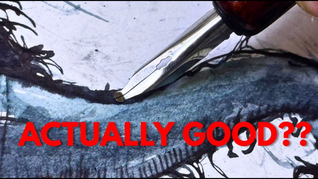 I Drew With A Calligraphy Pen... - YouTube