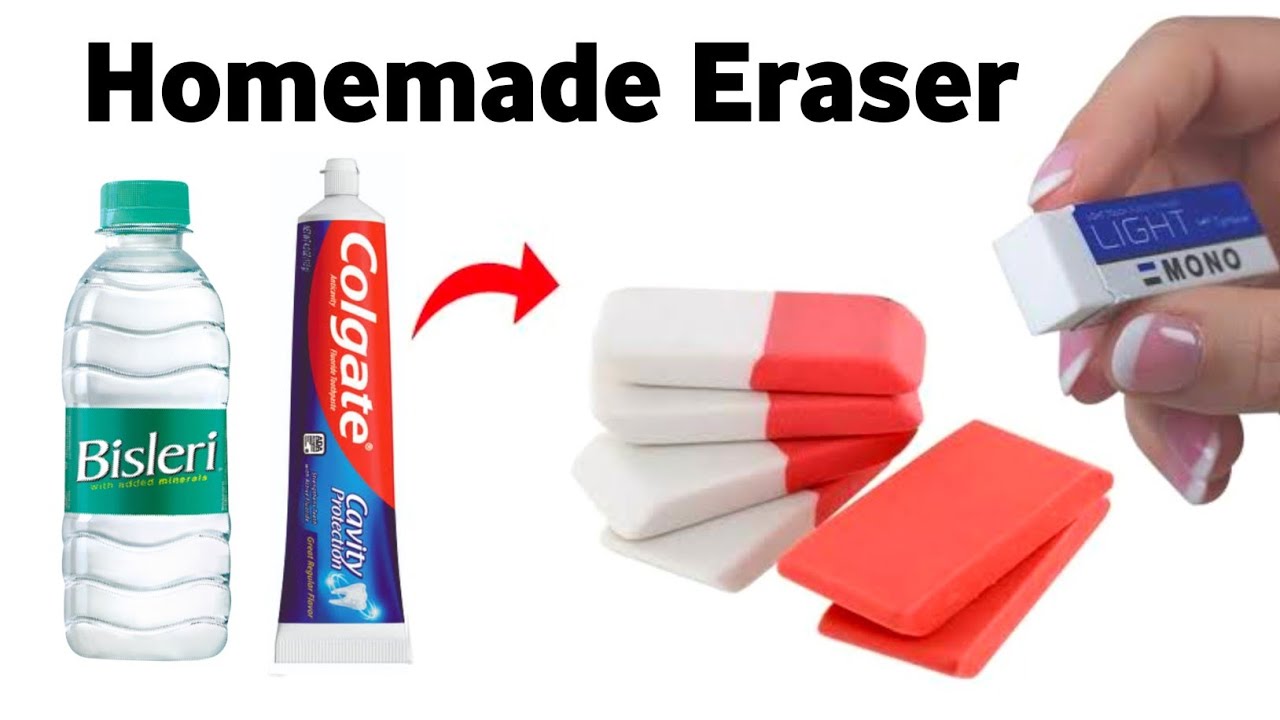 How to make Kneaded Eraser at home | DIY Kneaded Eraser | homemade ...