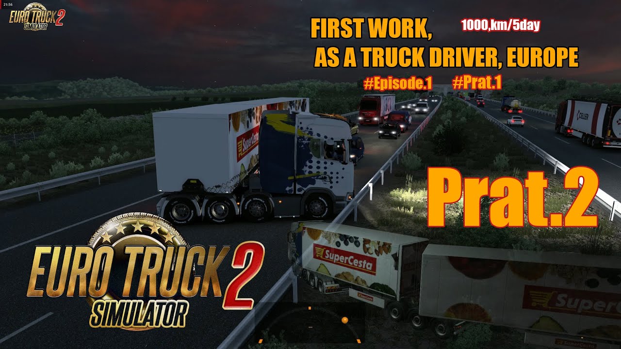 first work as a truck driver europe prat2 - YouTube