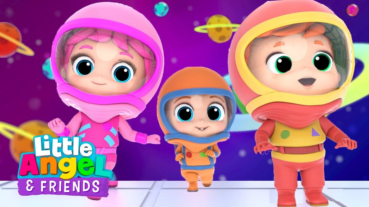 Baby John The Astronaut! | Space Ship Song |Little Angel And Friends ...