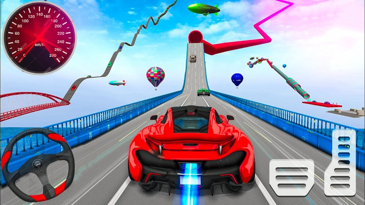 Super Hero Car Stunt Game 3D - Impossible Mega Ramp 🚖GT Car Stunt ...