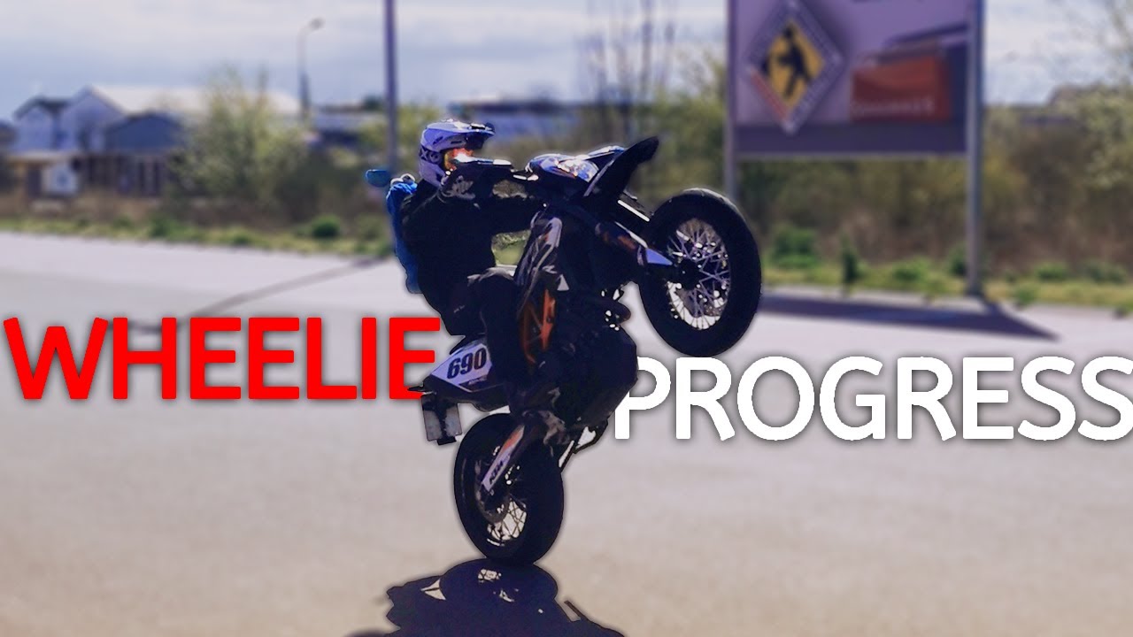 Wheelie Progress KTM SMCR-690 - YouTube
