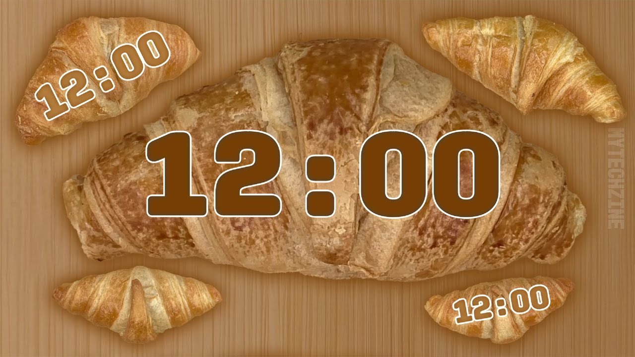 12 Minute Croissant Countdown Timer 🥐 | Great for Study or Breaks - YouTube