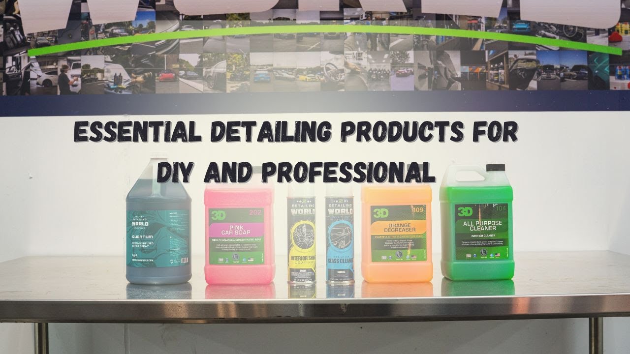 Essential Detailing Products for DIY and Professional - YouTube