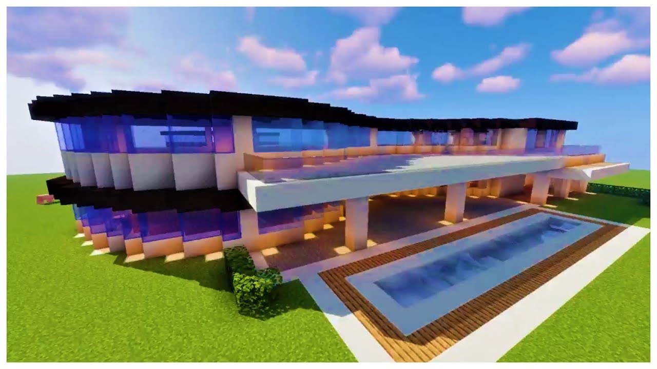 Easy Minecraft Large Modern House Tutorial How To Build A Modern easy-minecraft-large-modern-house-tutorial-how-to-build-a-modern
