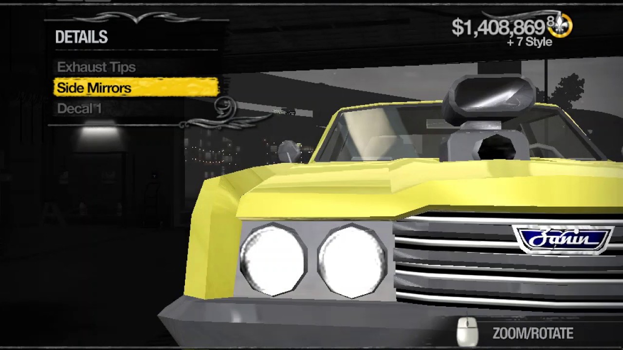 Saints Row 2 customizing "Bootlegger" - YouTube