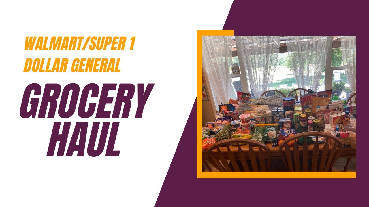 GROCERY HAUL Walmart|Super 1 & Dollar General - YouTube