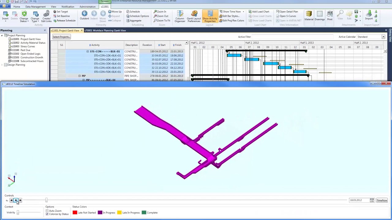 4D player в приложении AVEVA ERM - YouTube