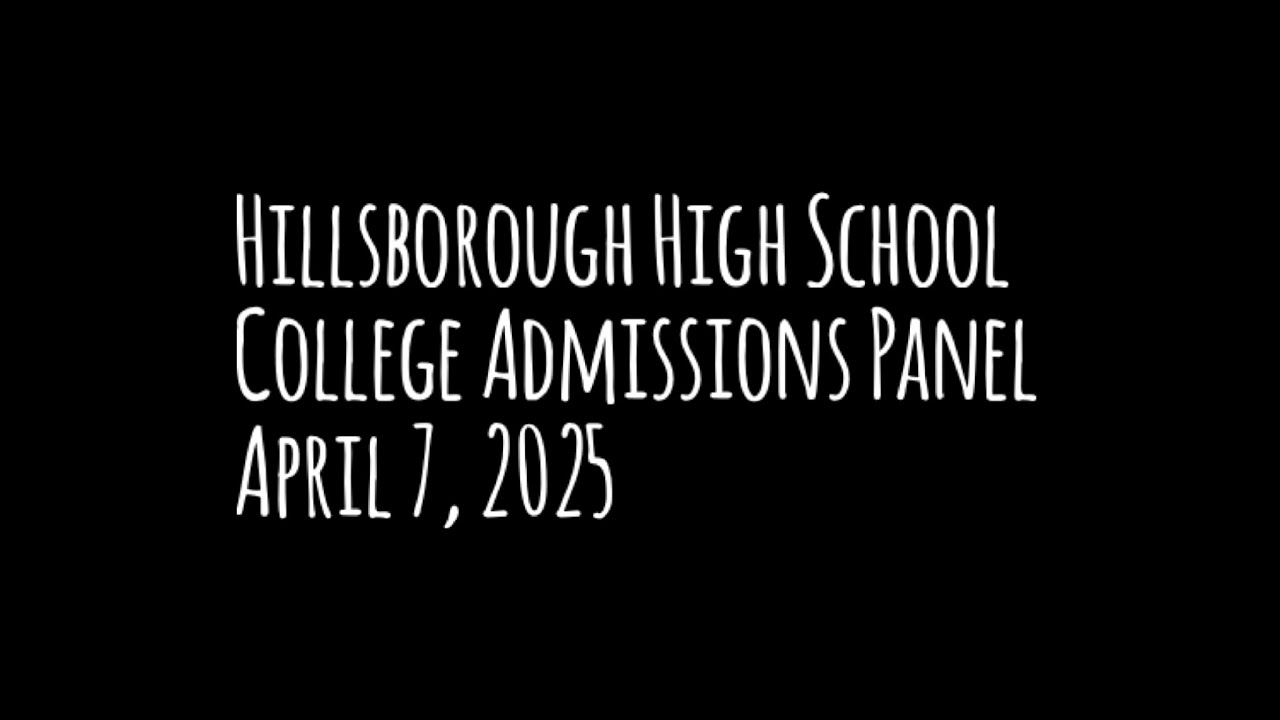 College Admissions Panel - April 2025 - YouTube