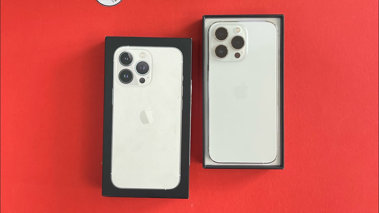 Apple IPhone 13 Pro Silver Color Unboxing - YouTube