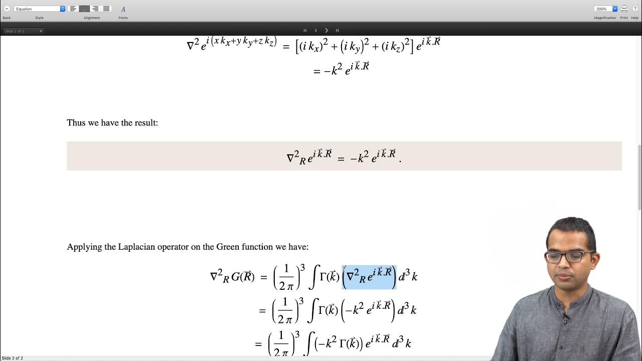 mod08lec73 - The Poisson's Equation: Green's function solution - YouTube