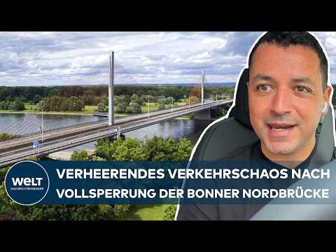 VERKEHRSCHAOS: Bonner Nordbrücke gesperrt! Pendler verlieren die wichtige Ost-West-Verbindung