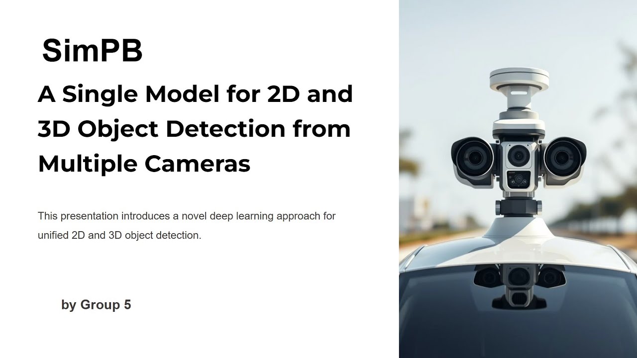 SimPB & Perception in Autonomous Driving | DETR, 3D Object Detection ...