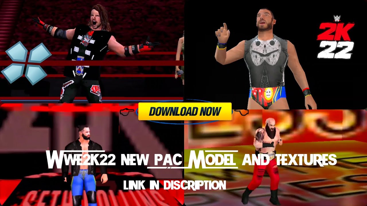 WWE 2K22 PSP | new attire pac models and textures download now. for ...