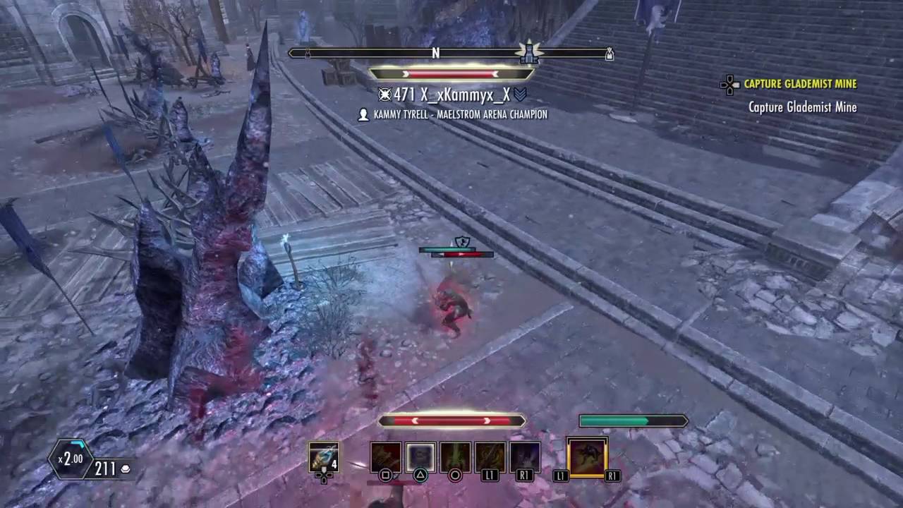 ESO PVP 1vX Stam Sorc implosion exploit Dark BrotherHood - YouTube