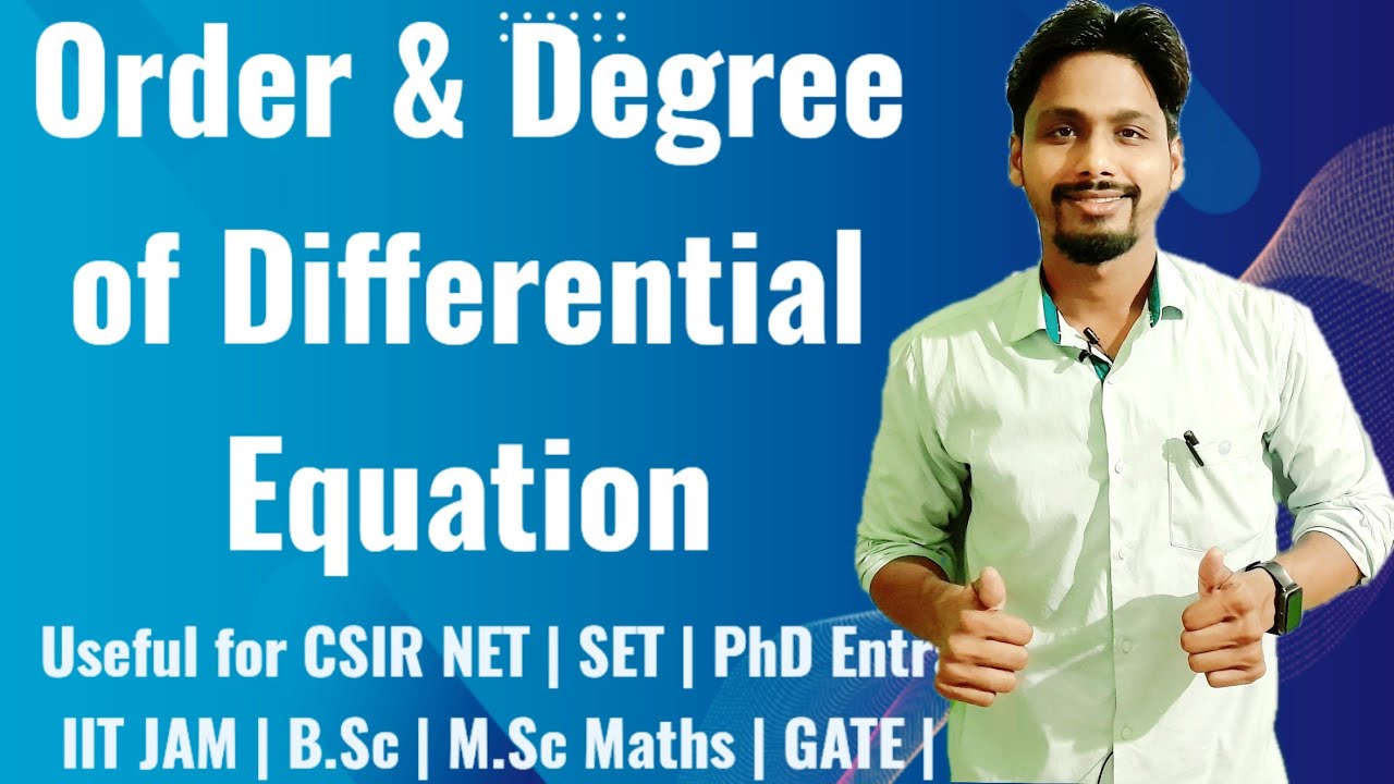 Ordinary Differential Equation -1 (Differential Equation | Order ...