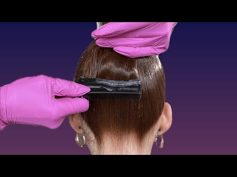 ASMR Ballroom Hairstyle High Slicked Ponytail + Crimped Bang & Cute Hairstyle